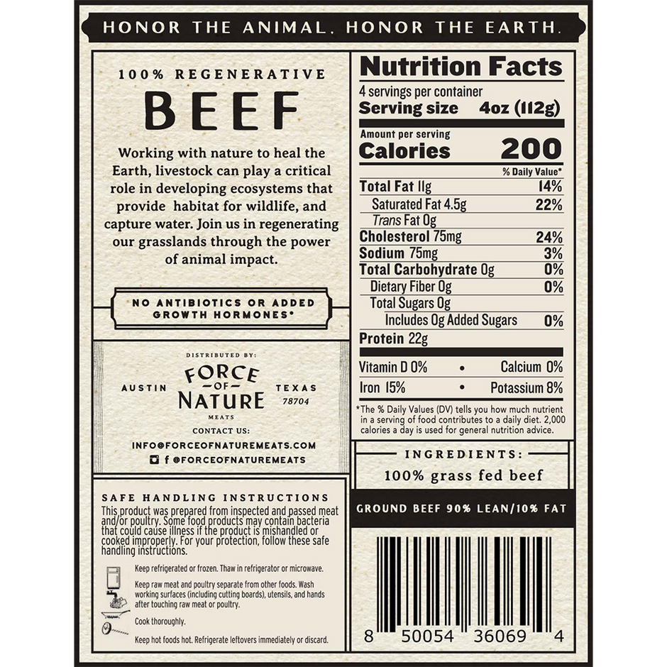 Force Of Nature Meats - 100% grass fed, grass finished beef – Force of ...