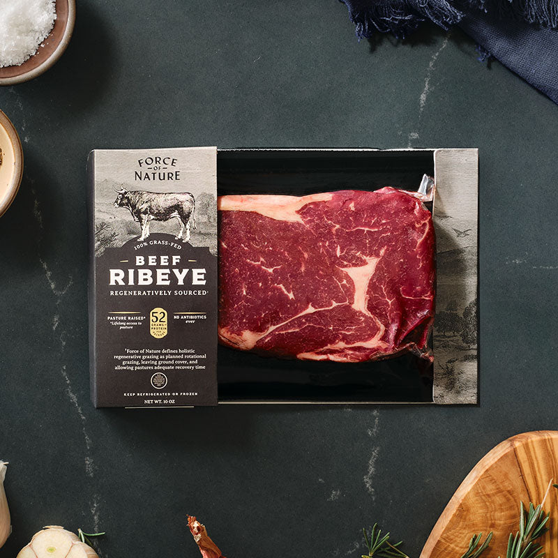 Grass Fed Beef Ribeye Steak – Force of Nature Meats