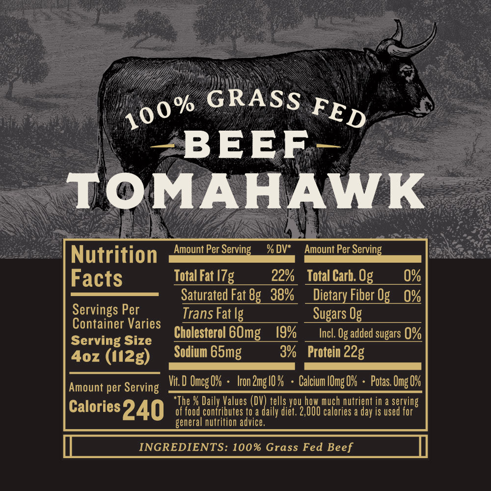 Grass Fed Beef Tomahawk – Force of Nature Meats