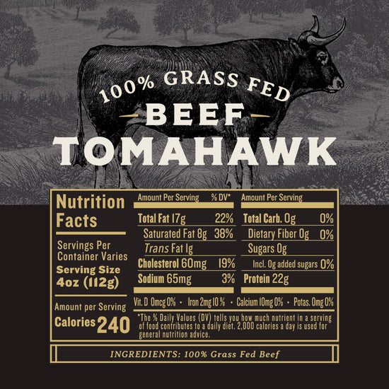 Grass Fed Beef Tomahawk – Force of Nature Meats