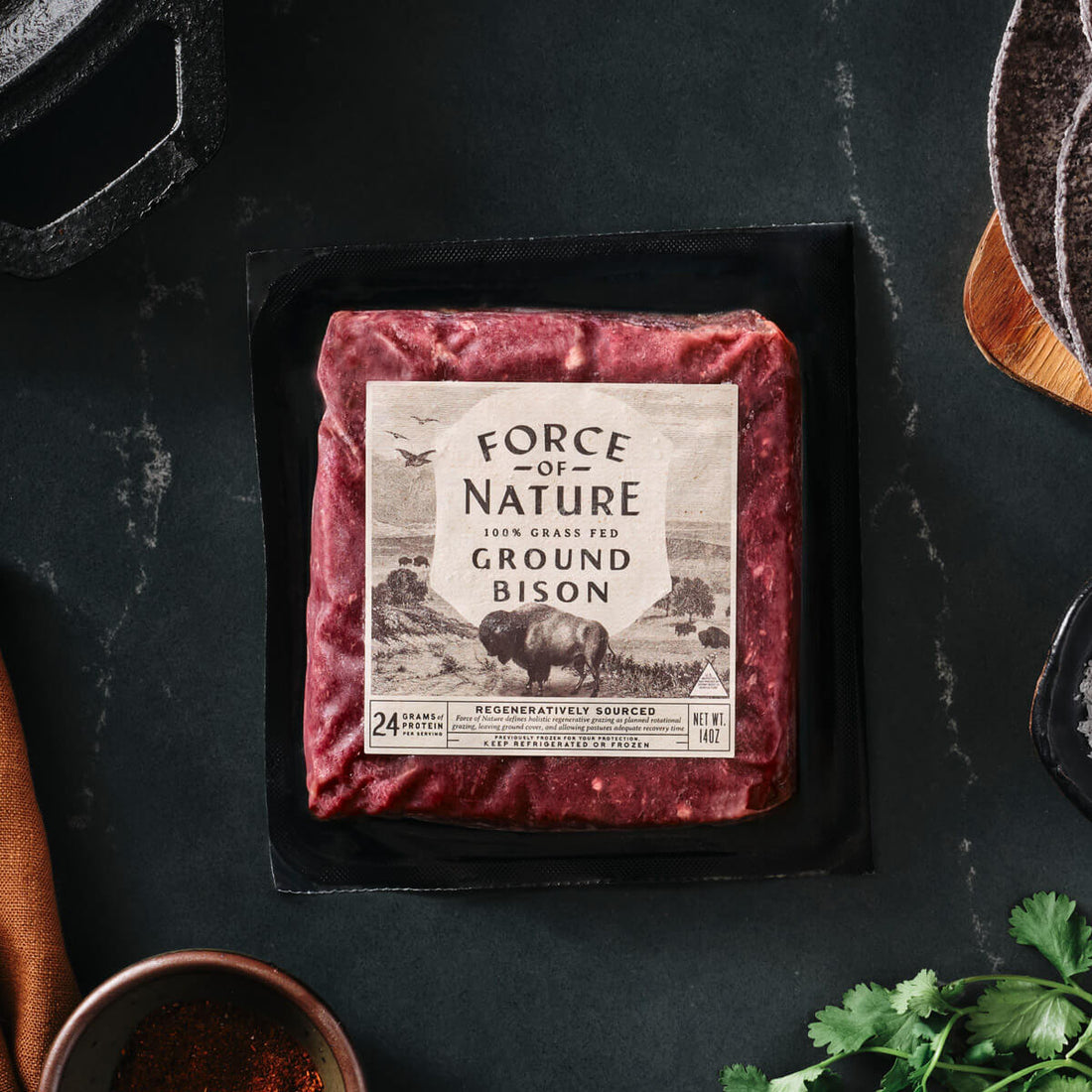 Premium Regenerative Ground Bison 90/10 Blend - Sustainable, Nutrient ...