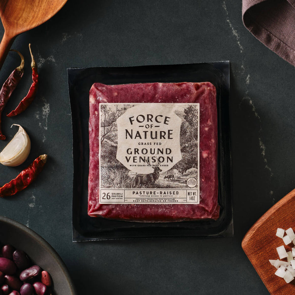 Buy Grass-fed, Pasture Raised Ground Elk Meat – Force of Nature Meats