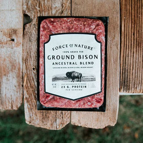 Grass-fed, Grass-finished Ground Bison Meat Ancestral Blend - Force of ...